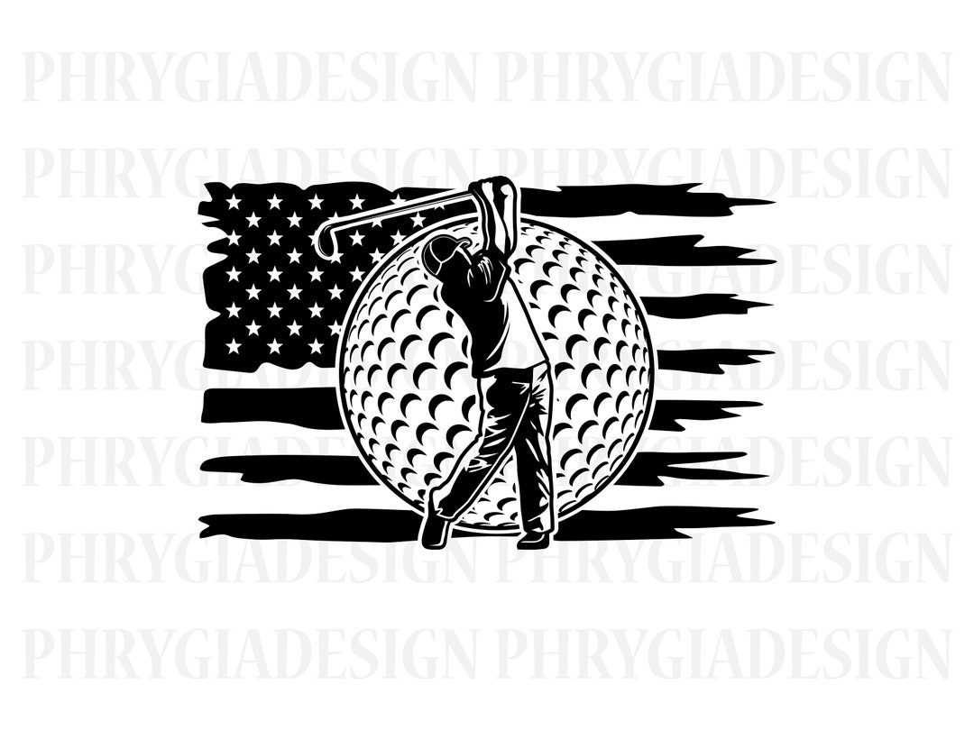 US Golf Svg Png , Golfing Svg , Golf Player Svg , Golf Club Svg , Golf ...
