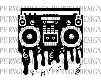 Retro Boombox SVG, 80s 90s, MTV, Radio, Old School - Etsy