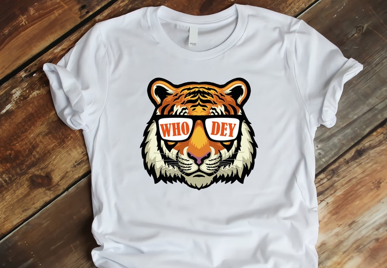 Who Dey Tiger Png Who Dey Png Tiger Clipart Bengals - Etsy