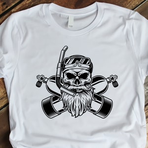 Scuba Diver Skull Svg , Diving Svg , Snorkel Svg , Scuba Diver Mask Svg ...