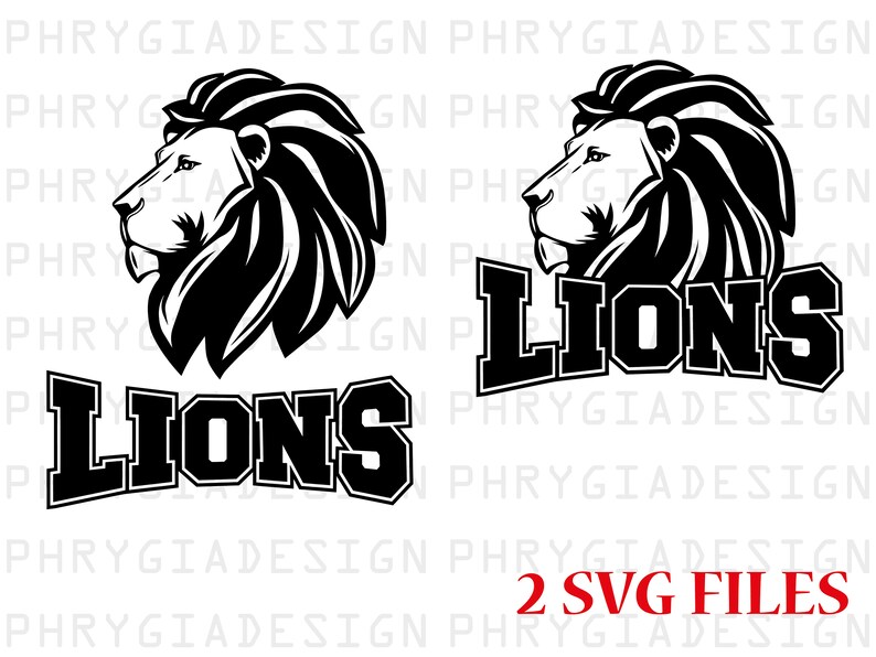 Lions Svg Png Lion Svg Lions Clipart Lions Design Lion - Etsy