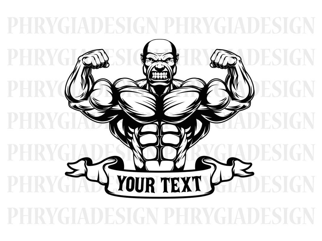 Bodybuilder Svg , Muscle Man Svg , Bodybuilding Svg , Gym Svg ...