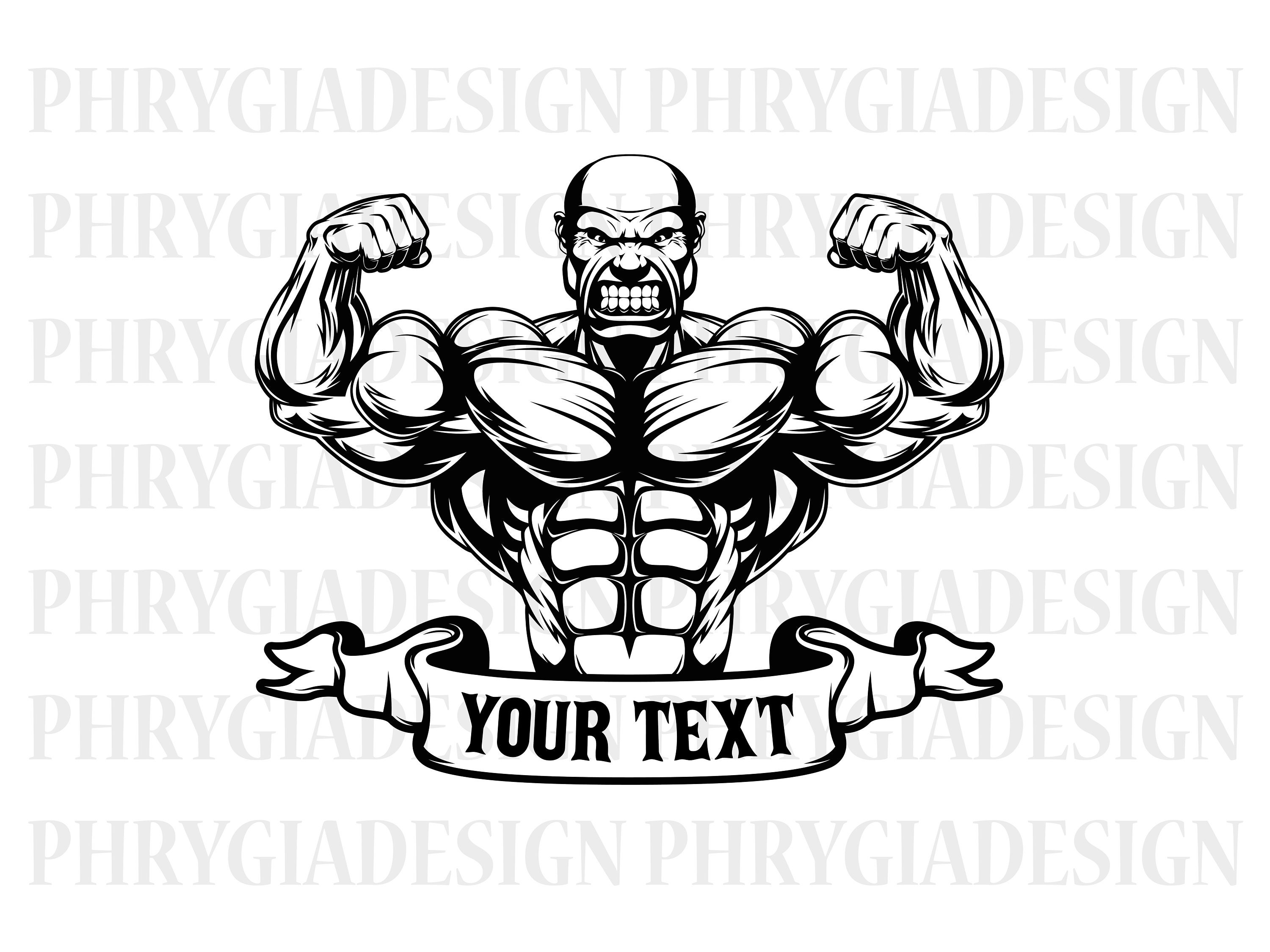 Bodybuilder Svg , Muscle Man Svg , Bodybuilding Svg , Gym Svg ...