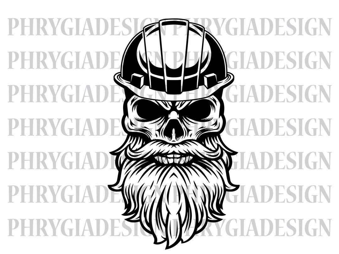 Skull With Hard Hat Svg Png , Construction Svg , Construction Shirt ...