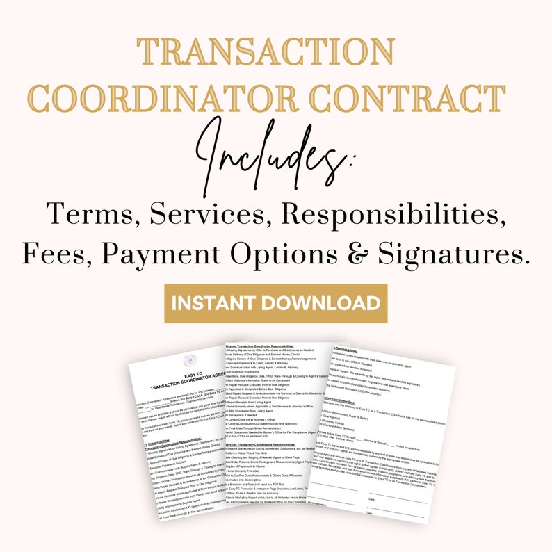 Transaction Coordinator Bundle | Transaction Coordinator Contract ...
