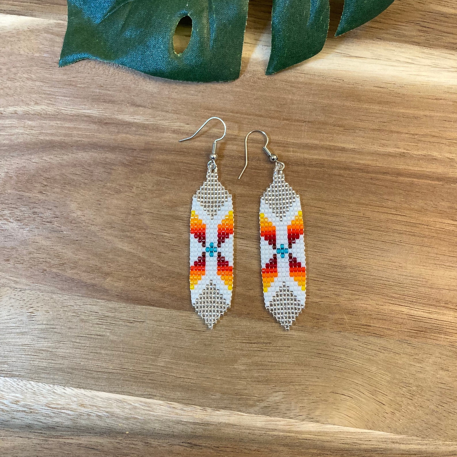 Southwestern Native American Beaded Earrings - Etsy