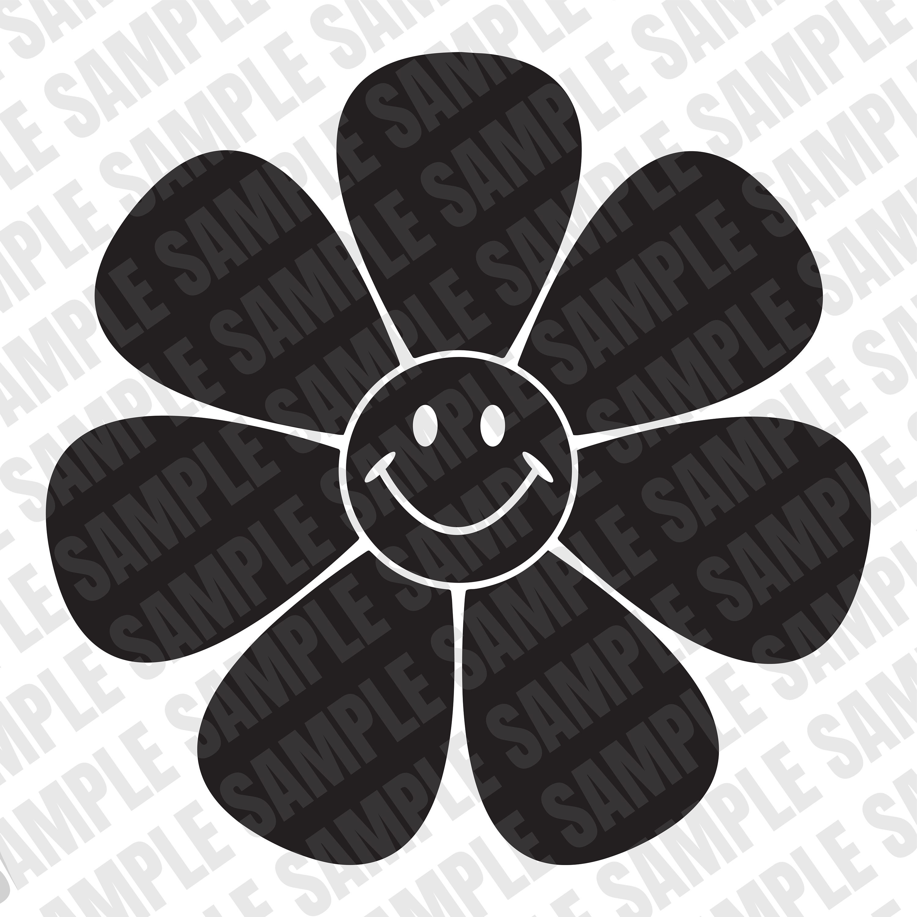 Smiley Flower SVG para cricut cutting machine ARCHIVOS | Etsy México