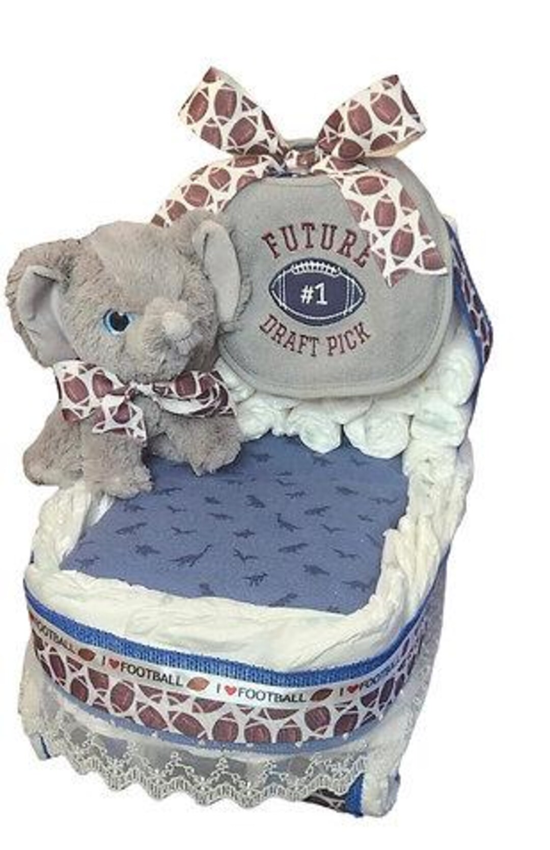 Future Draft Pick Baby Carriage Diaper Cake, Baby Shower, Centerpiece ...