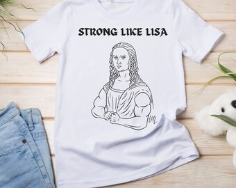 Gym Mona Lisa Shirt - Etsy Israel