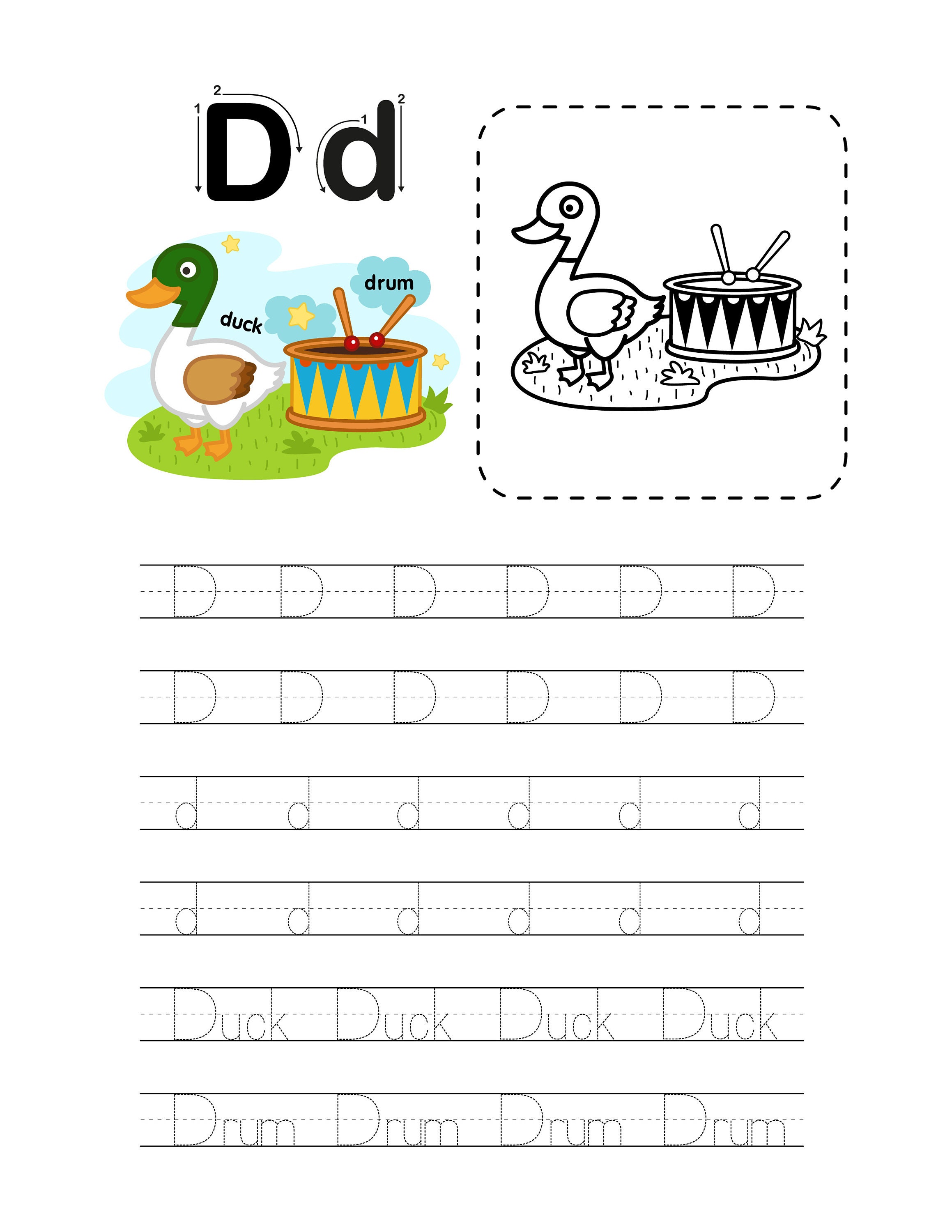 First ABC Book Printable ABC Book Color ABC Book Baby's - Etsy