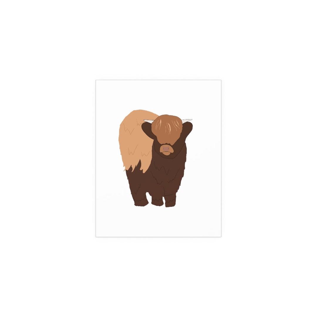 Highland Cow Poster - Etsy
