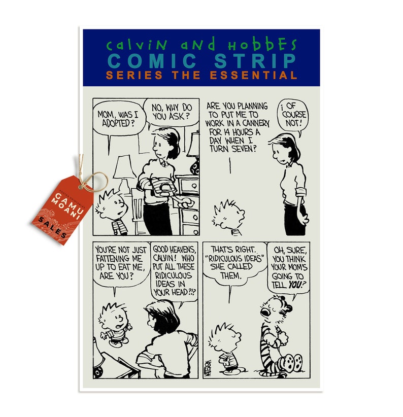 Calvin and Hobbes Art Print, Download Set of 6 Printable Posters - Etsy