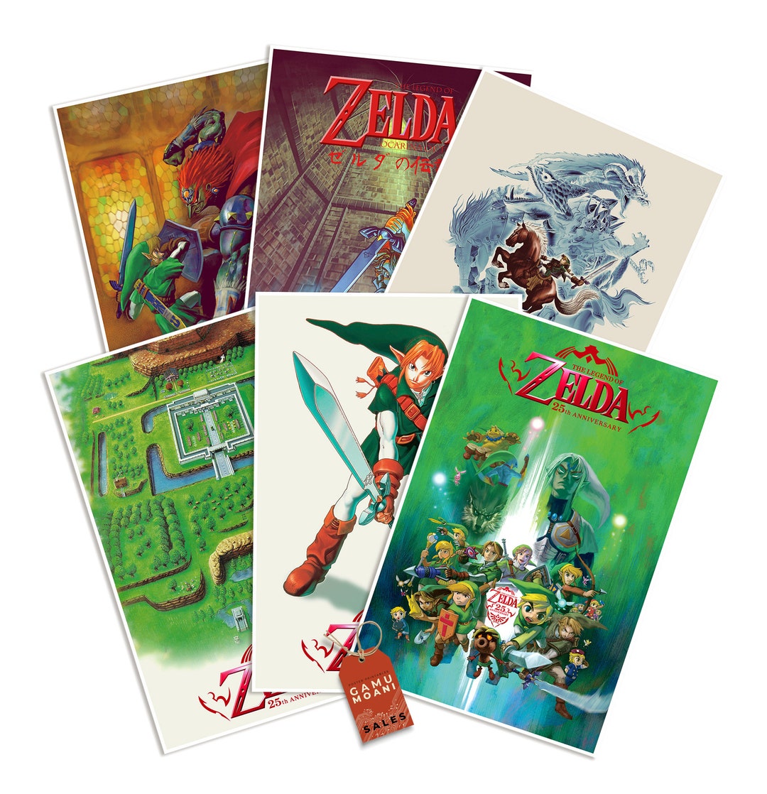 Zelda Poster, Legend of Zelda Poster, Zelda Ocarina of Time Poster ...