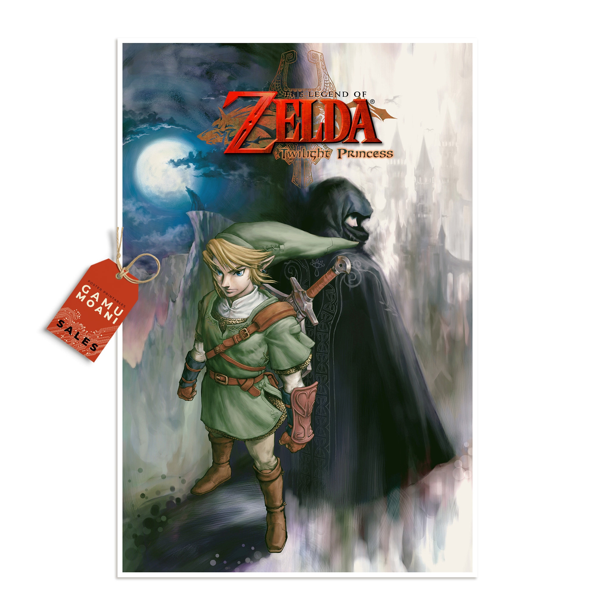 Zelda Poster Legend of Zelda Poster Zelda Twilight Princess - Etsy