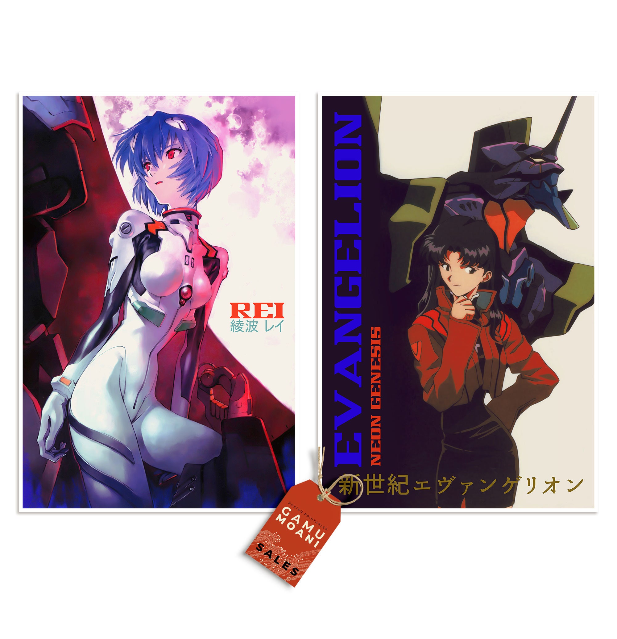 Evangelion Posters: Stunning Artwork of Eva Units, Rei Ayanami, Asuka ...