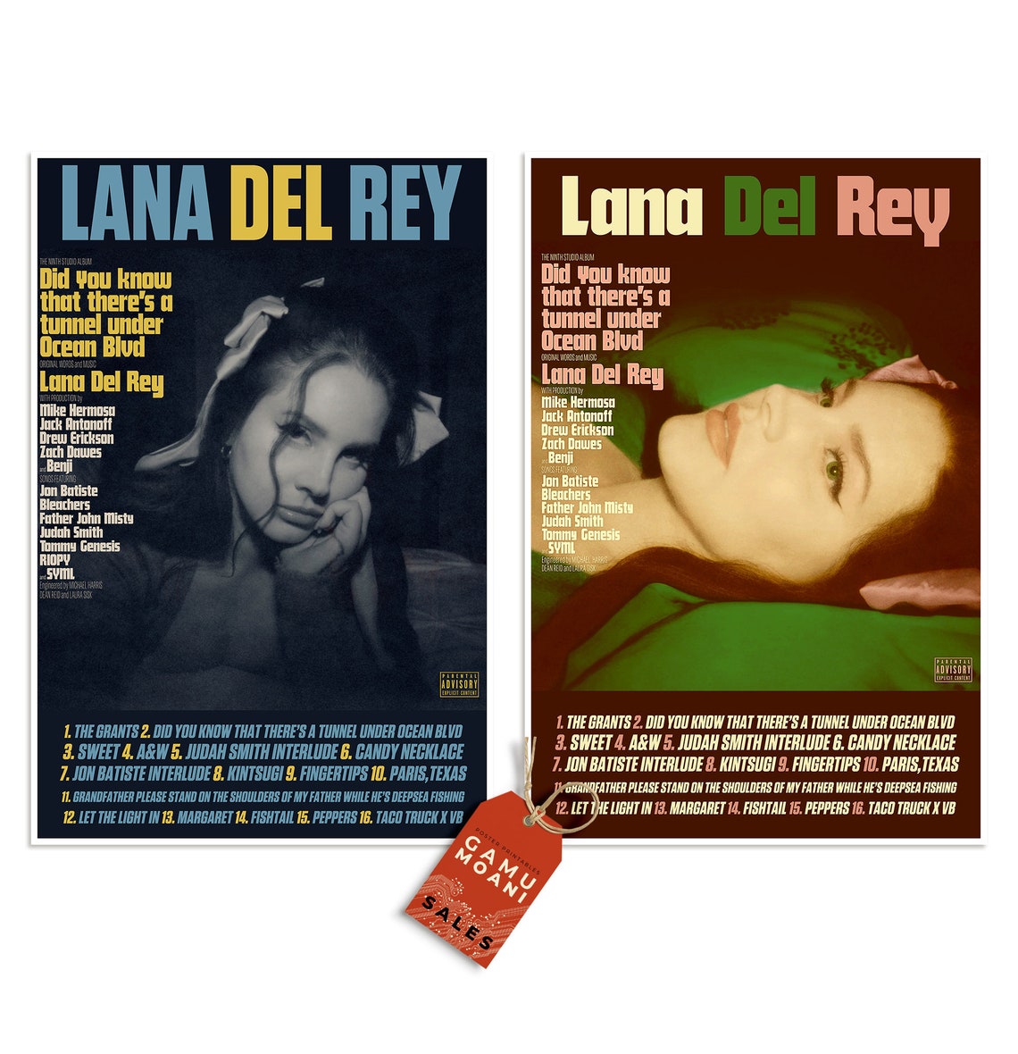 Printable Lana Del Rey Posters Set Vintage Style Musician Art for ...