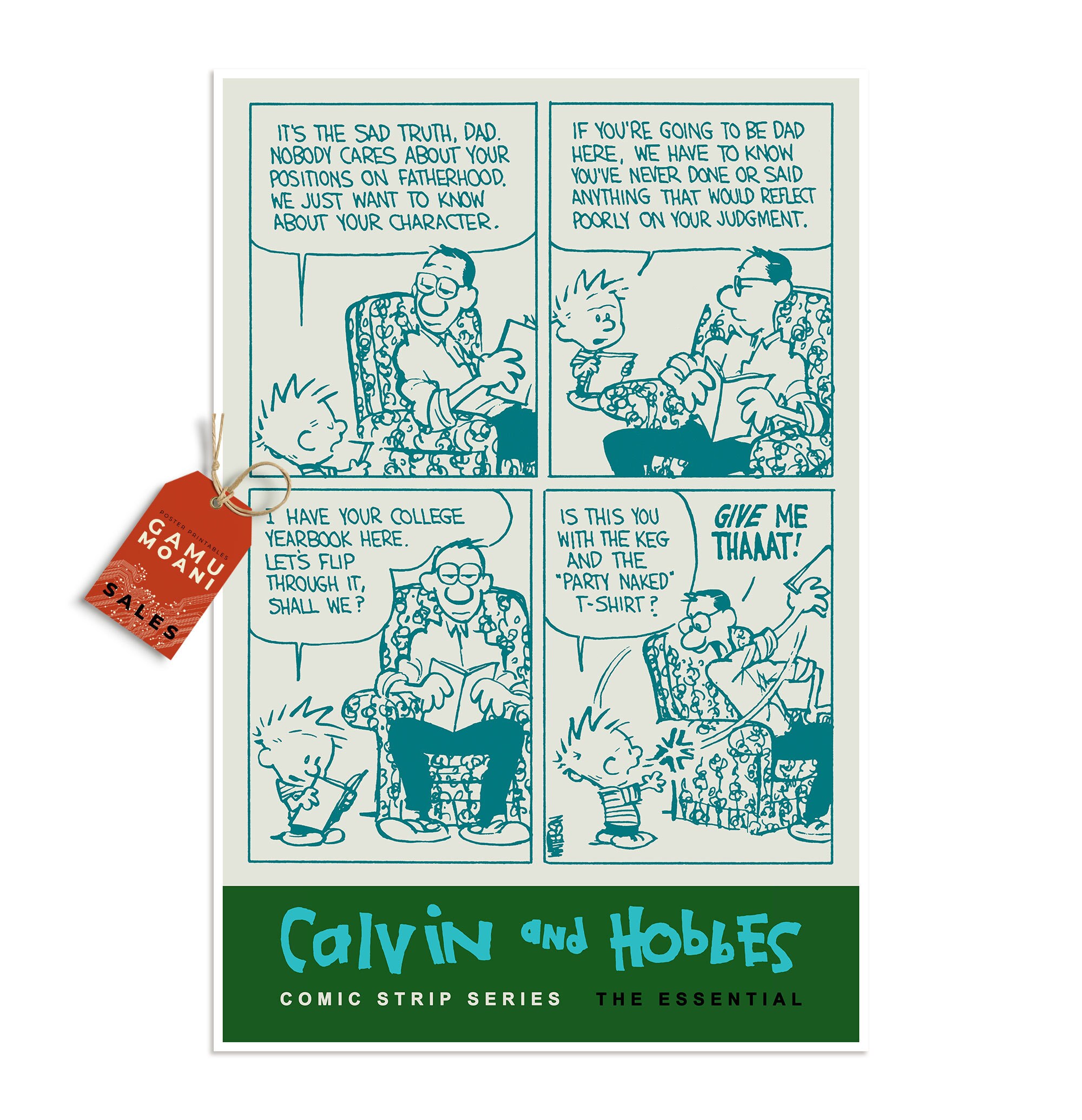 Calvin and Hobbes Art Print, Download Set of 3 Printable Posters - Etsy