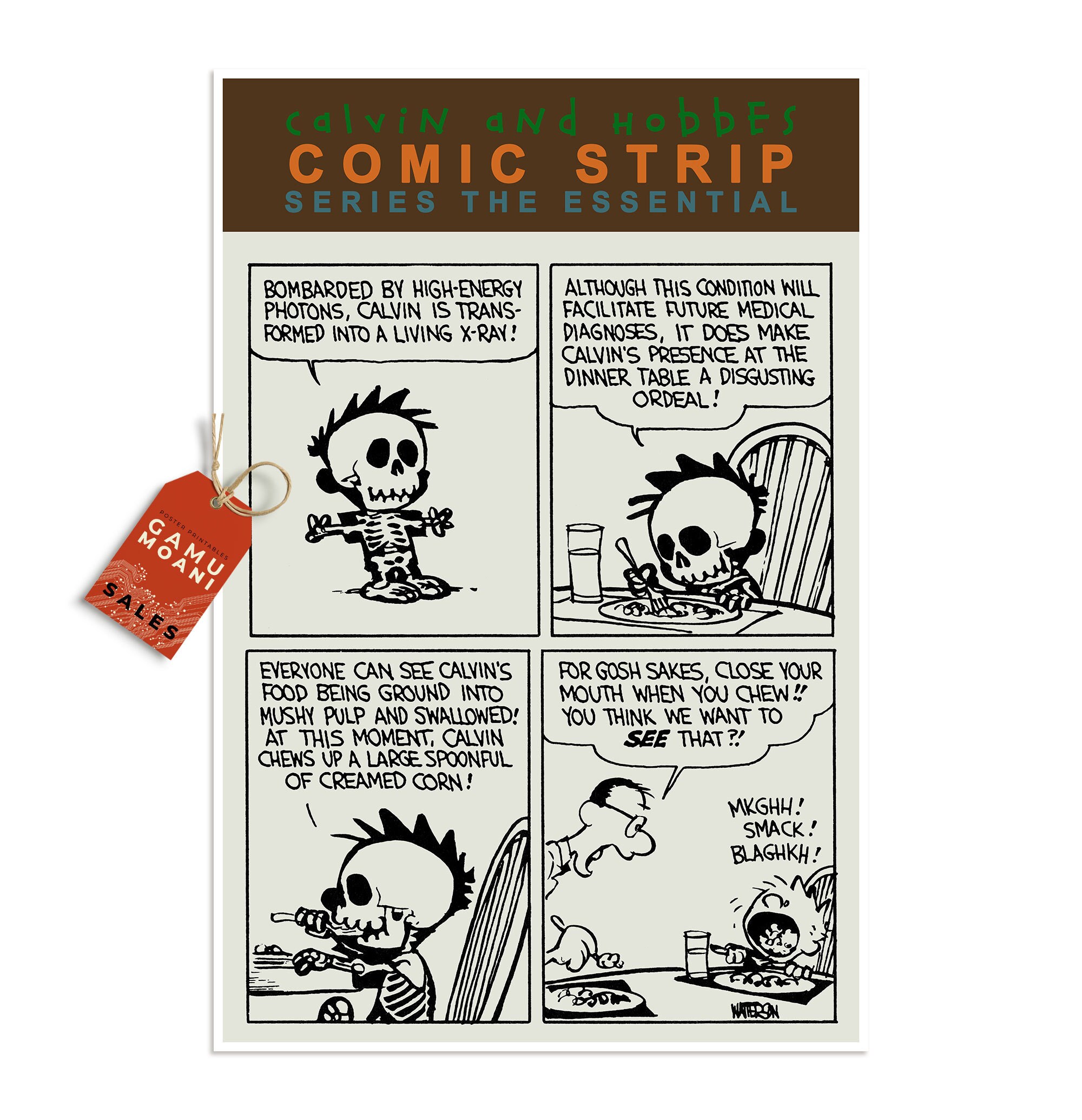 Calvin and Hobbes Art Print, Download Set of 6 Printable Posters - Etsy