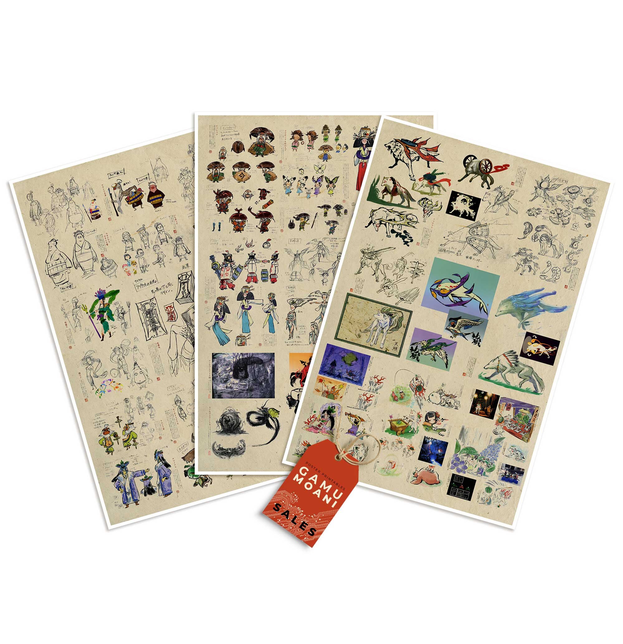 Okami Okami Poster Okami Poster Set of 3 Okami Printable - Etsy