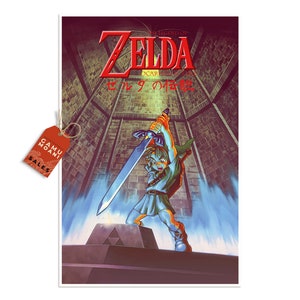 Zelda Poster, Legend of Zelda Poster, Legend of Zelda Ocarina of Time ...
