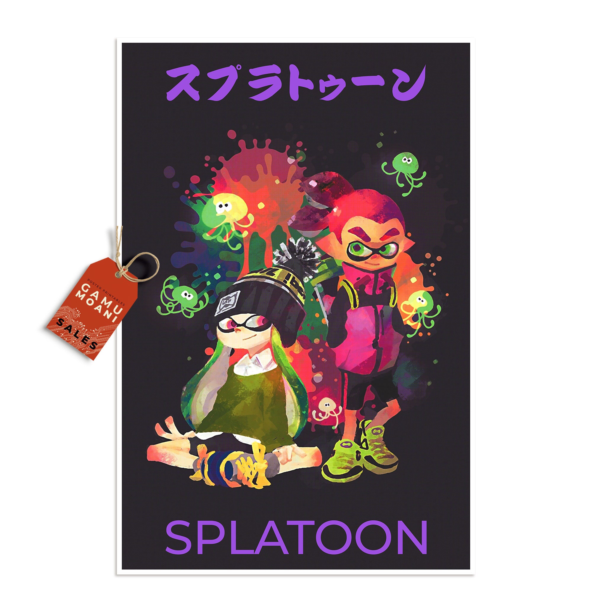 Splatoon, Splatoon Poster, Splatfest Poster, Splatoon Poster Set of 6 ...
