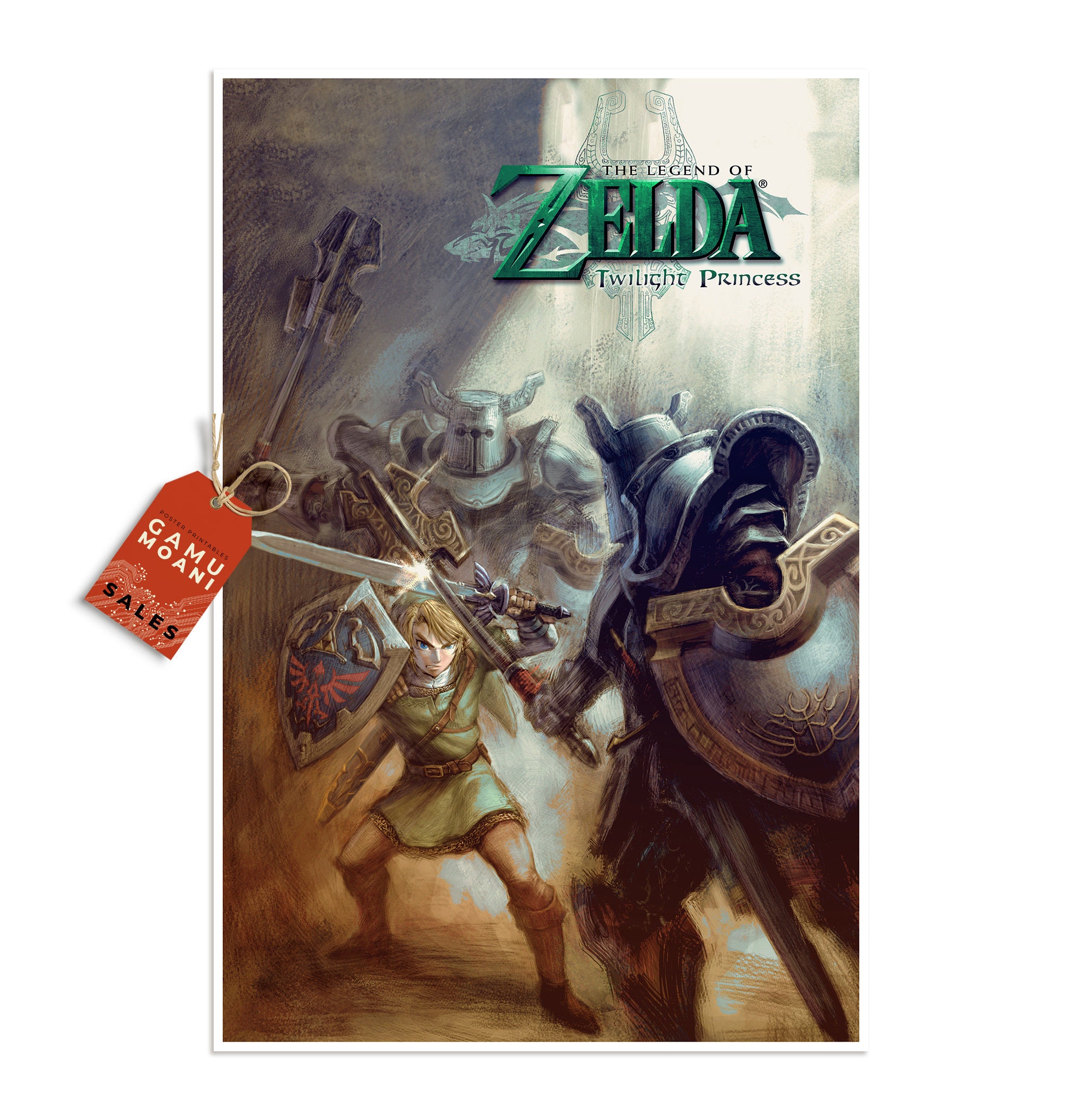Zelda Poster Legend of Zelda Poster Zelda Twilight Princess - Etsy