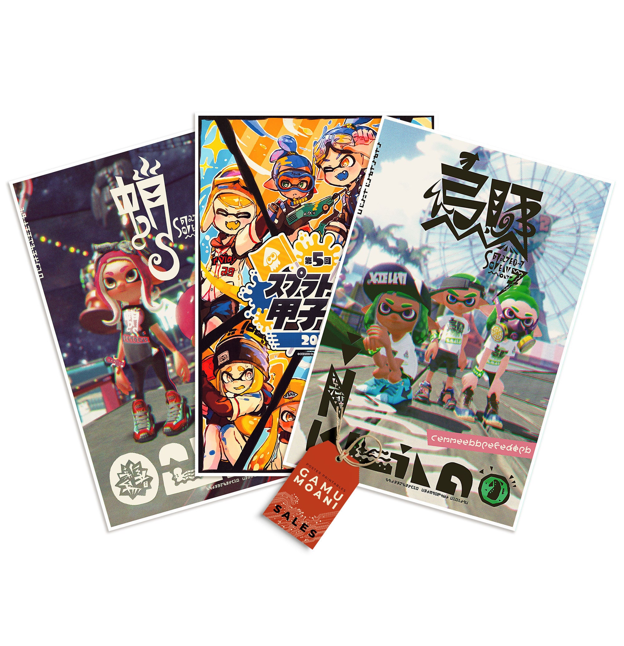 Splatoon Poster, Splatoon Splatfest Poster, Splatoon Poster Set of 3 ...