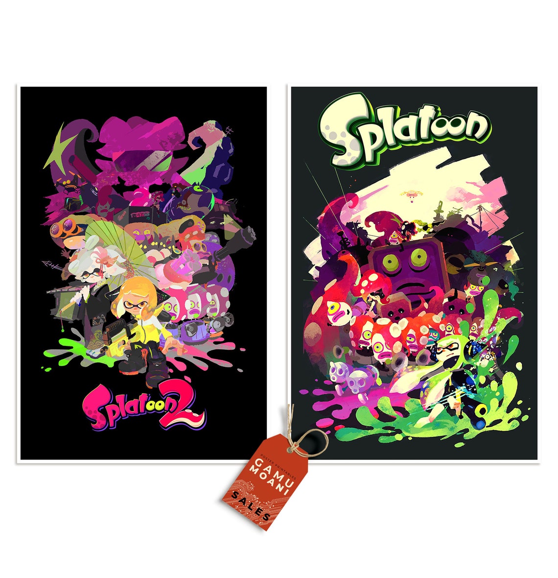 Splatoon Splatoon Poster Splatoon Poster Set of 12 Splatoon - Etsy