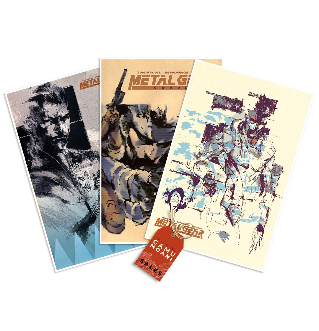 Metal Gear Solid, Metal Gear Solid Poster, Metal Gear Solid Poster Set ...
