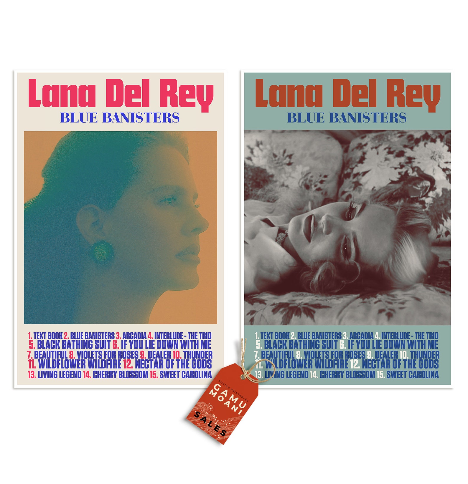 Printable Lana Del Rey Posters Set Vintage Style Musician Art for ...