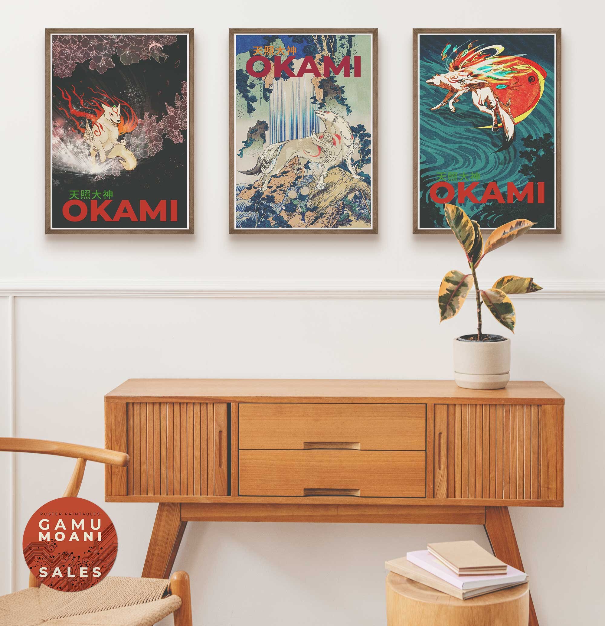 Okami Okami Poster Okami Poster Set of 3 Okami Printable - Etsy