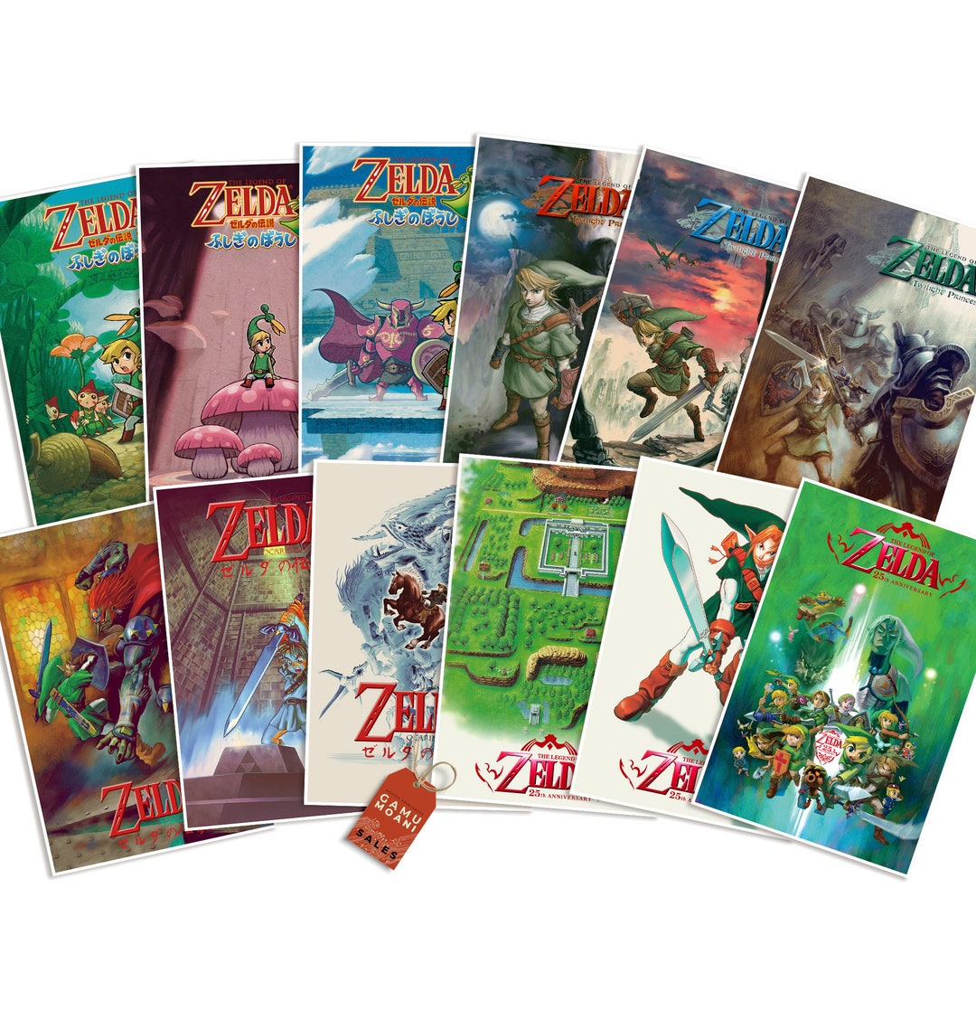 Zelda Poster, Legend of Zelda Poster, Ocarina of Time Poster, Twilight ...