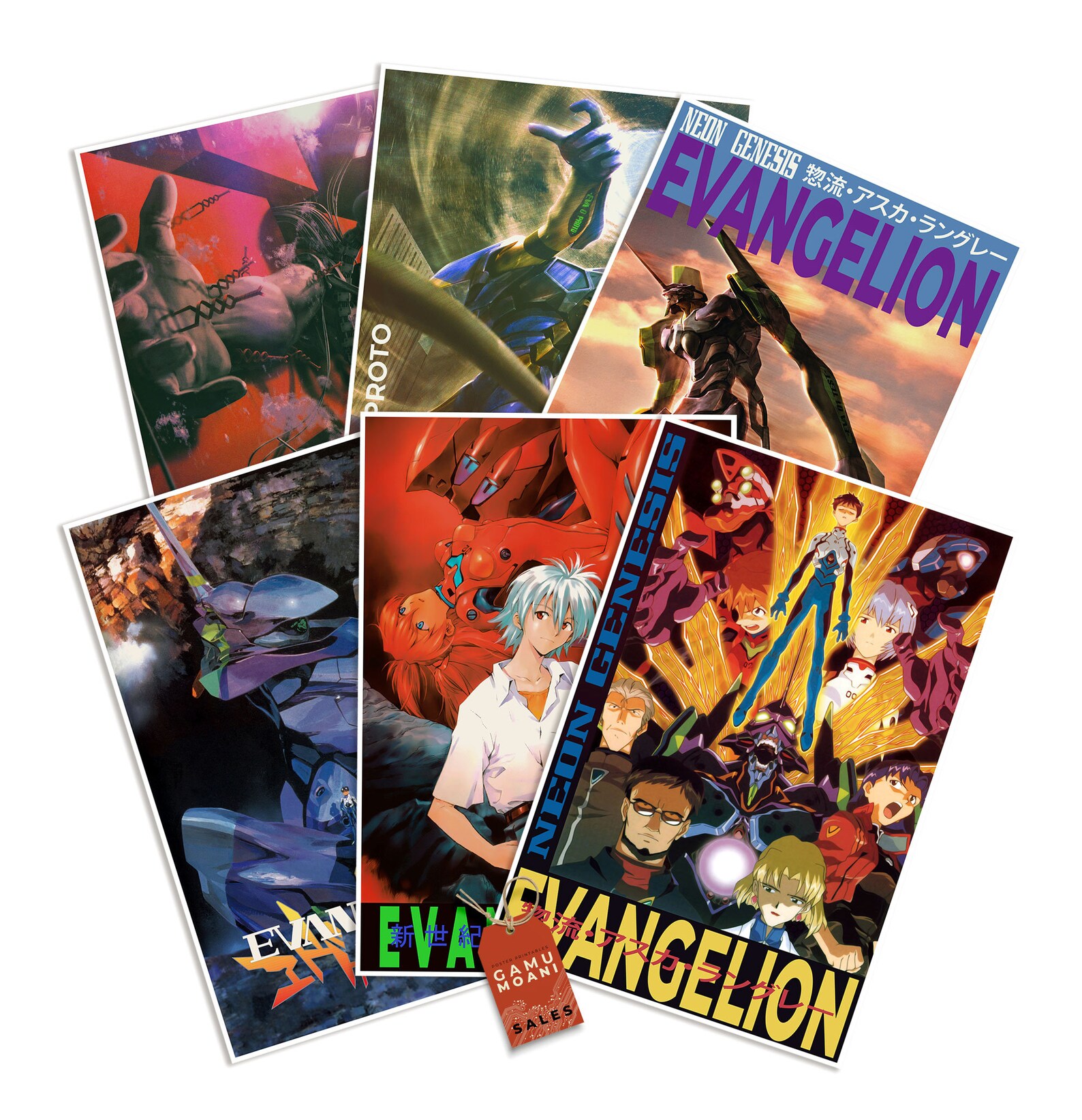 Instant Download Evangelion Posters Printable Wall Art Featuring Mecha ...