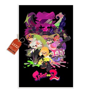 Splatoon, Splatoon Poster, Splatoon Poster Set of 3, Splatoon Printable ...