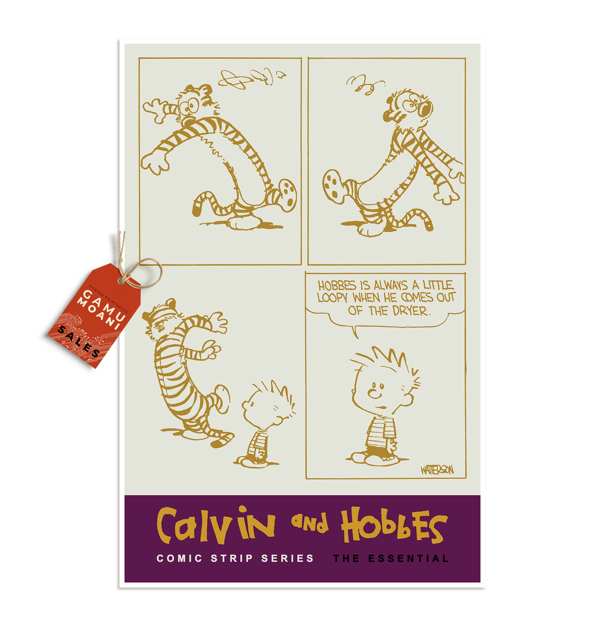 Calvin and Hobbes Art Print, Download Set of 6 Printable Posters - Etsy