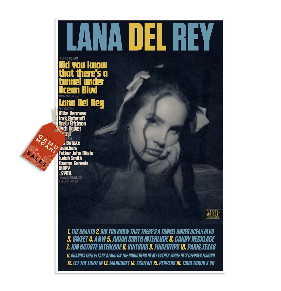 Printable Lana Del Rey Posters Set Vintage Style Musician Art for ...