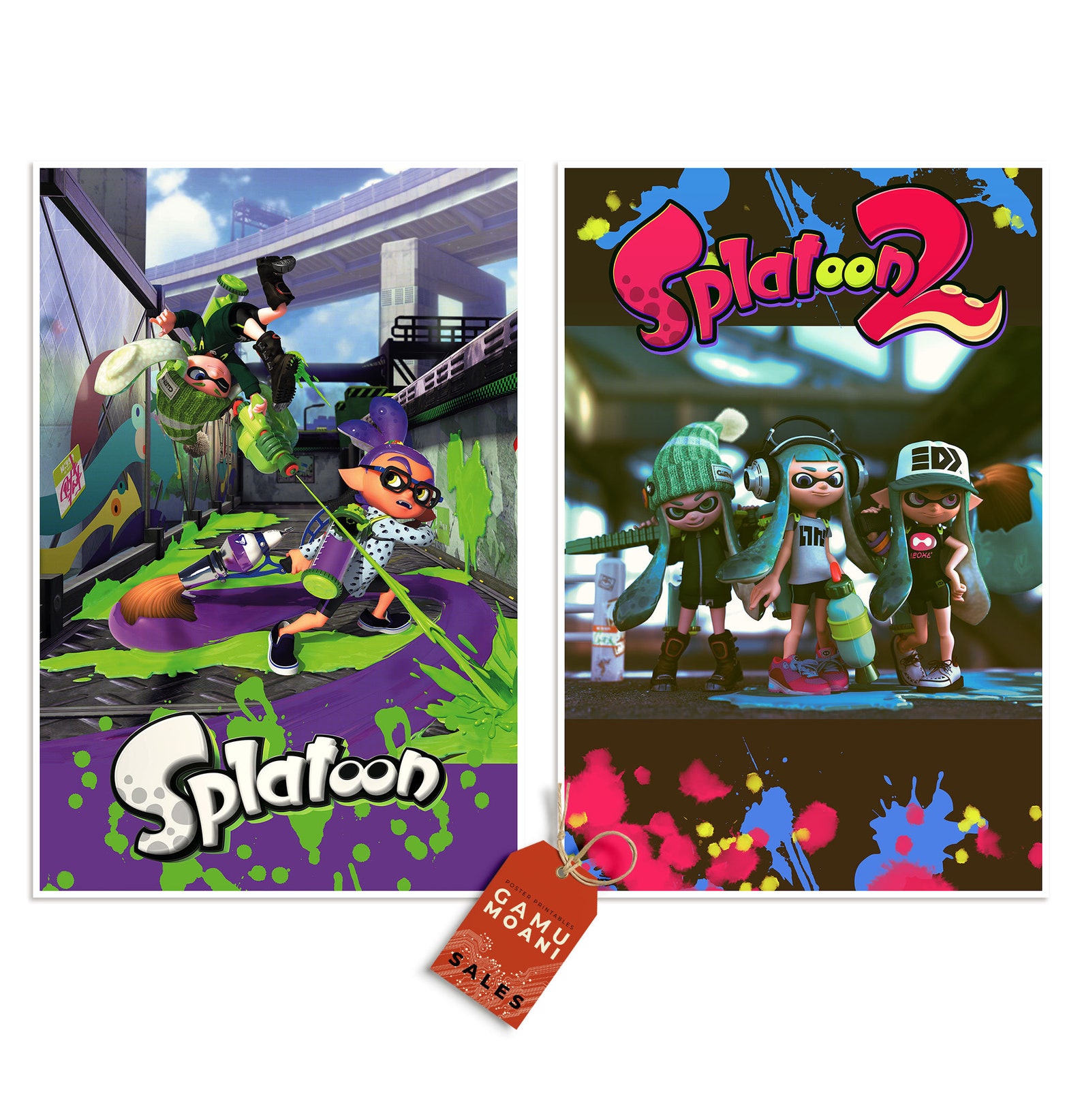 Splatoon Splatoon Poster Splatoon Poster Set of 12 Splatoon - Etsy
