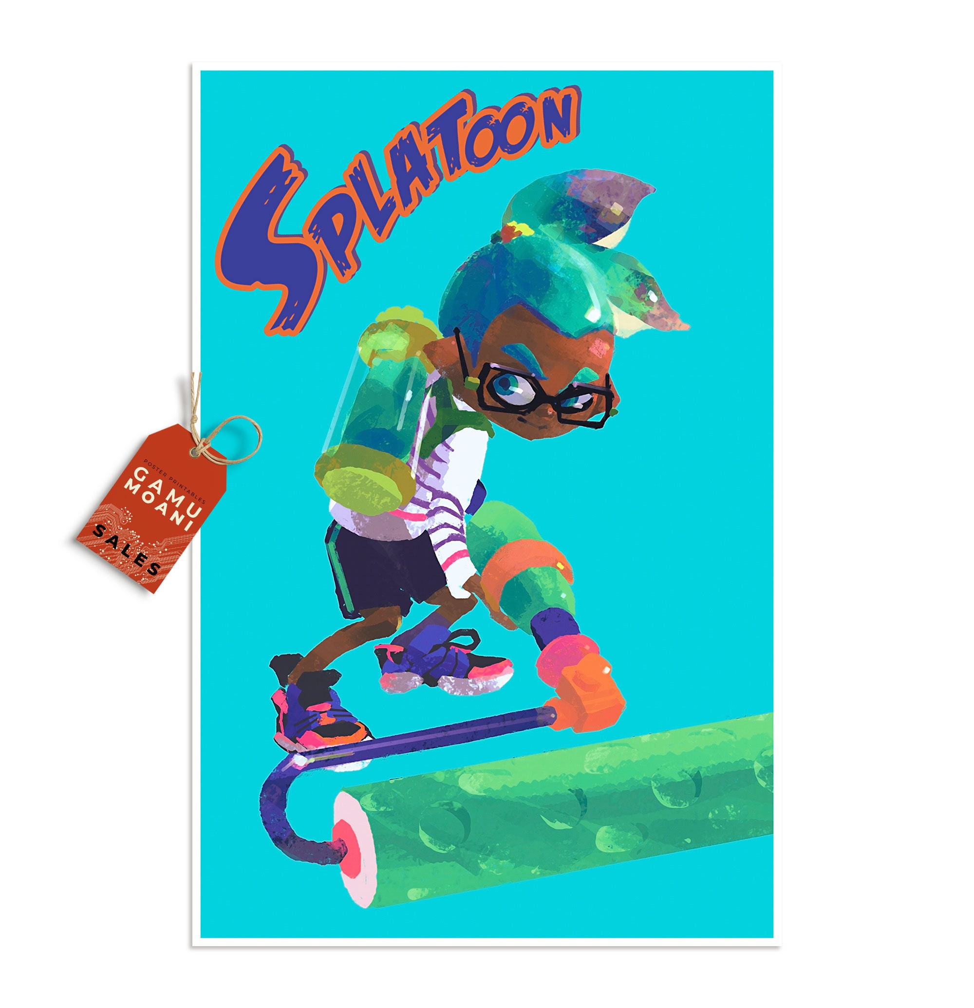 Splatoon, Splatoon Poster, Splatoon Poster Set of 3, Splatoon Printable ...