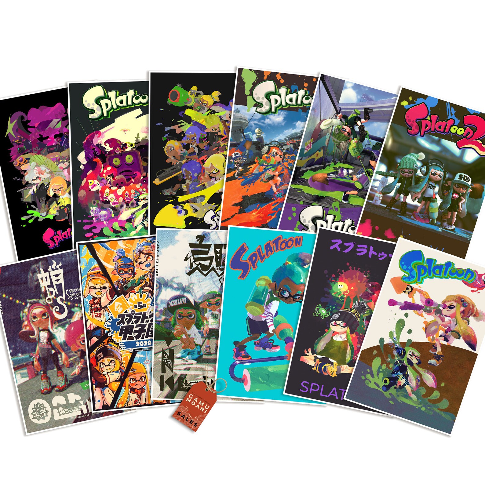 Splatoon Splatoon Poster Splatoon Poster Set of 12 Splatoon - Etsy