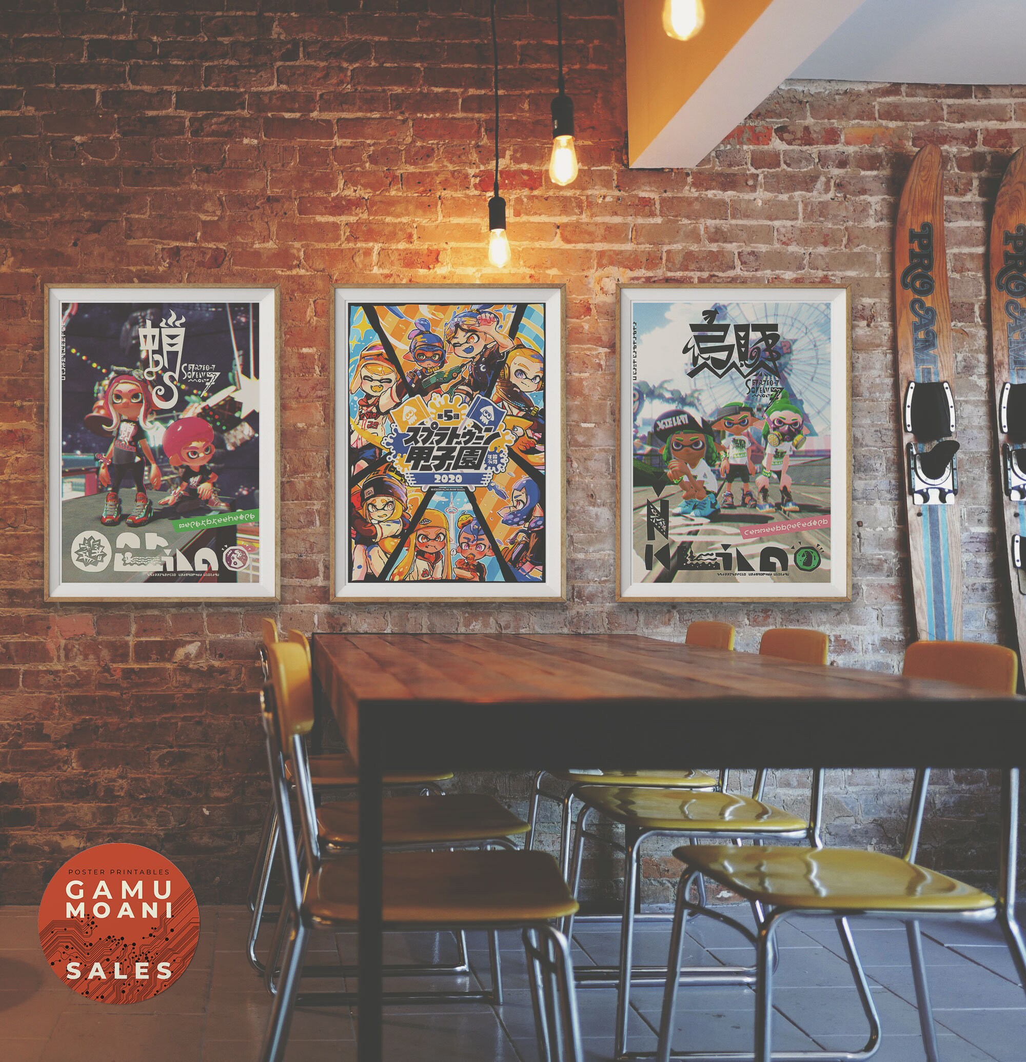 Splatoon Poster, Splatoon Splatfest Poster, Splatoon Poster Set of 3 ...