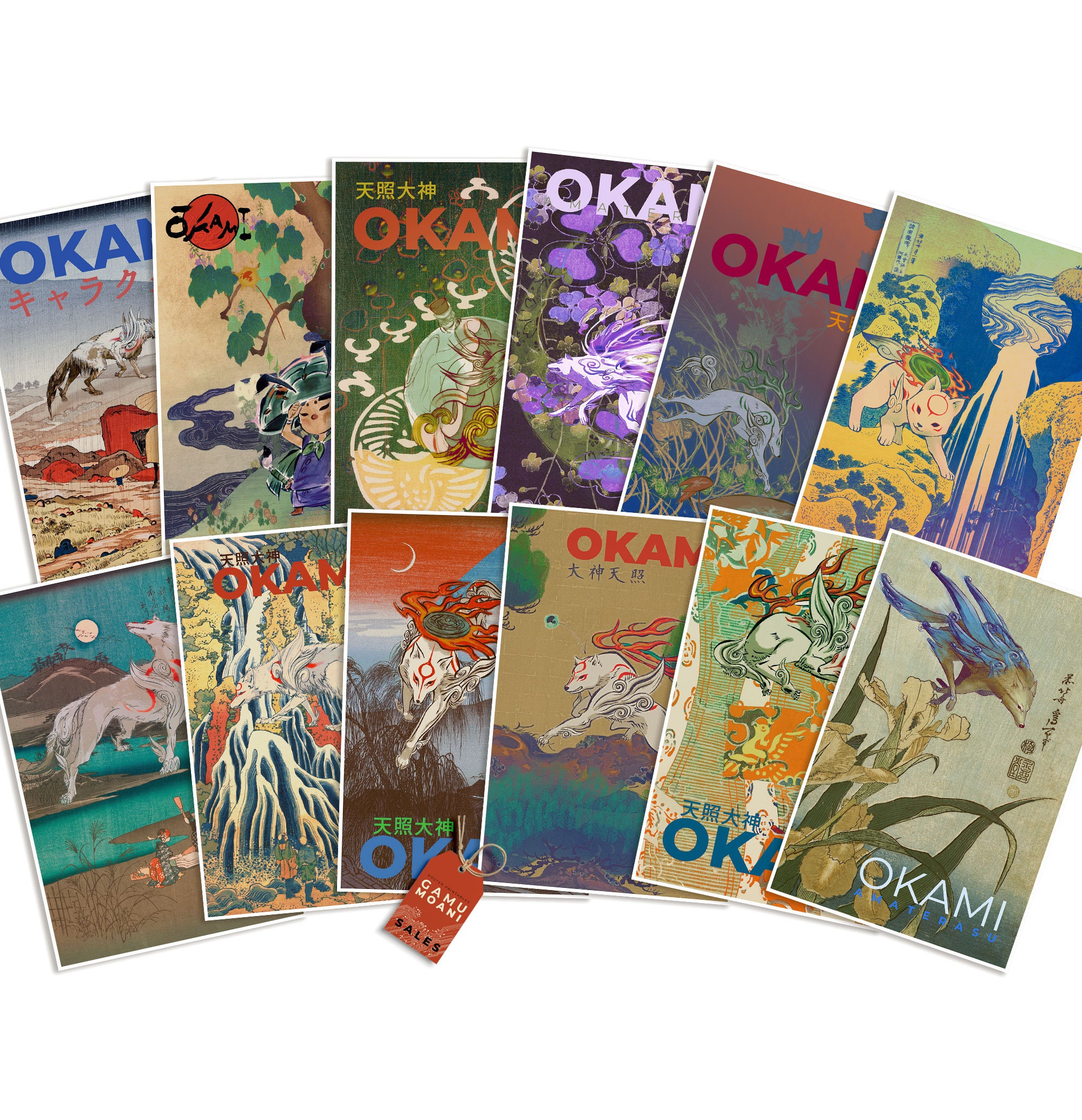 Okami Okami Poster Okami Poster Set of 12 Okami Printable - Etsy