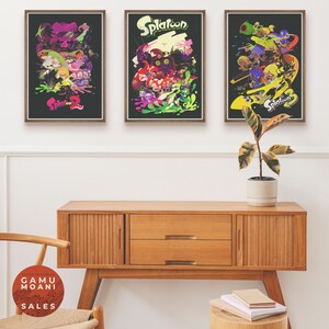 Splatoon, Splatoon Poster, Splatoon Poster Set of 3, Splatoon Printable ...