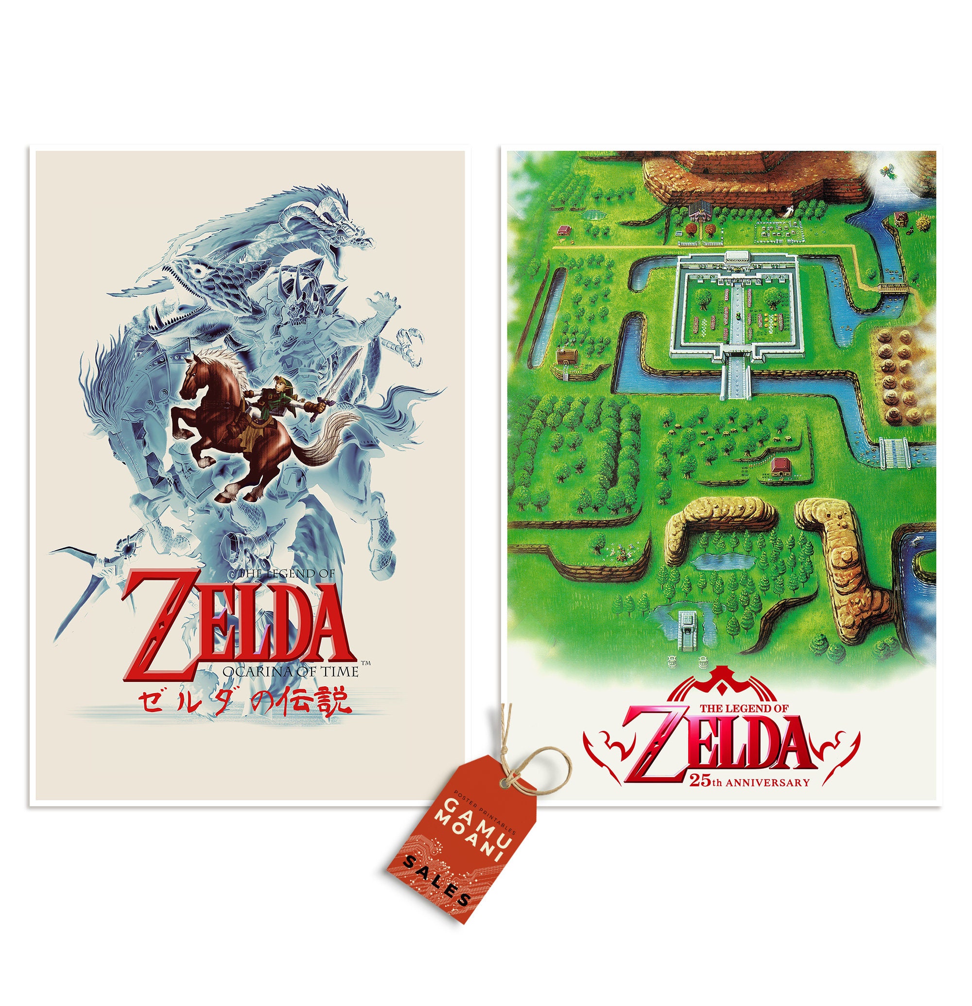 Zelda Poster Legend of Zelda Poster Ocarina of Time Poster - Etsy