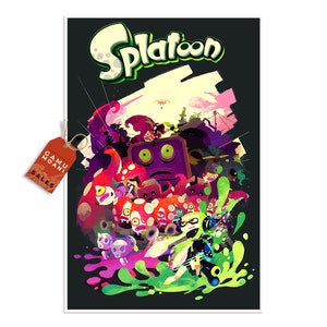 Splatoon, Splatoon Poster, Splatoon Poster Set of 3, Splatoon Printable ...