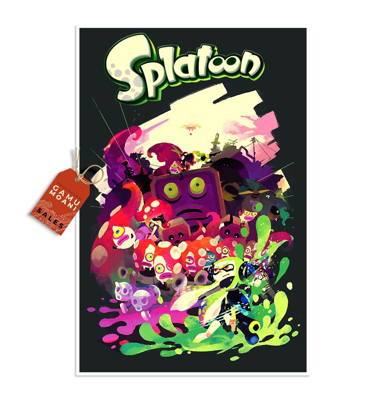 Splatoon Splatoon Poster Splatoon Poster Set of 3 Splatoon - Etsy UK