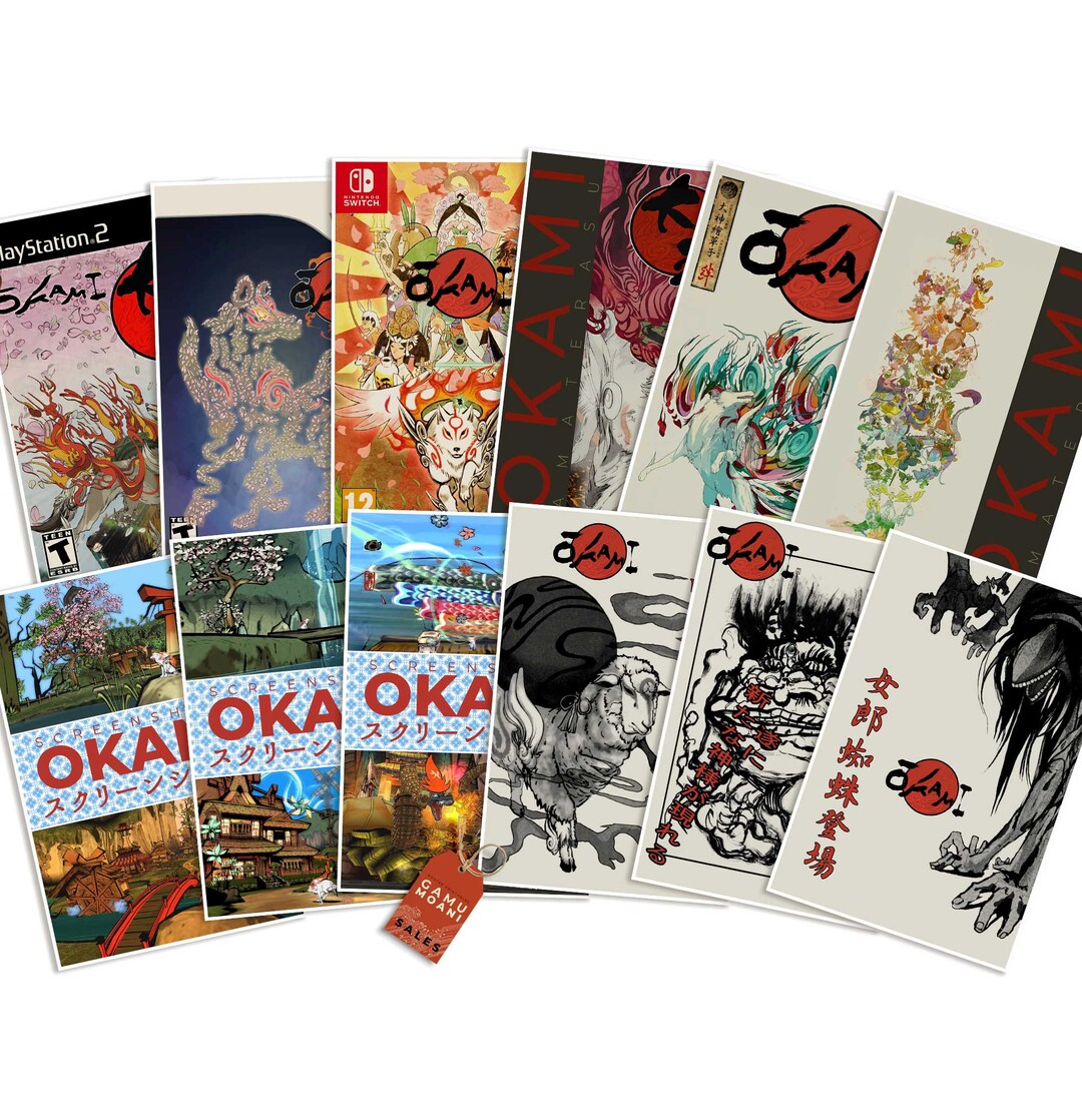 Okami, Okami Poster, Okami Poster Set of 12, Okami Printable Download ...