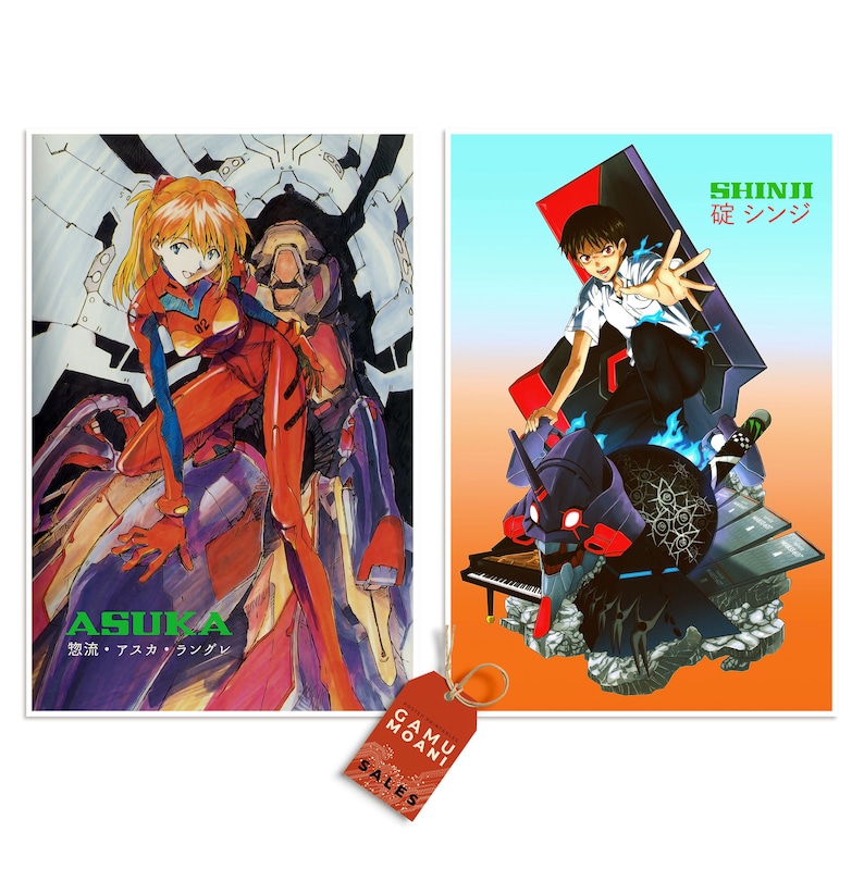 Evangelion Posters: Stunning Artwork of Eva Units Rei - Etsy