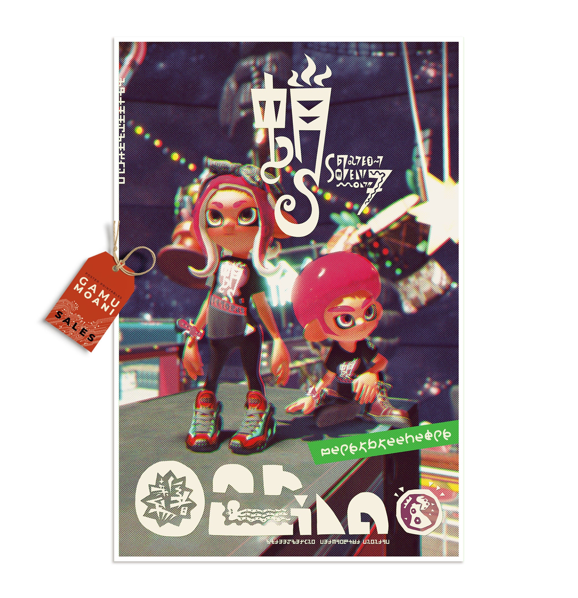 Splatoon Poster, Splatoon Splatfest Poster, Splatoon Poster Set of 3 ...
