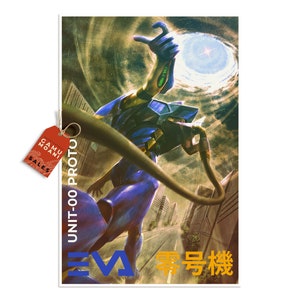 Neon Genesis Evangelion Printable Posters Anime Wall Art With Eva Units ...