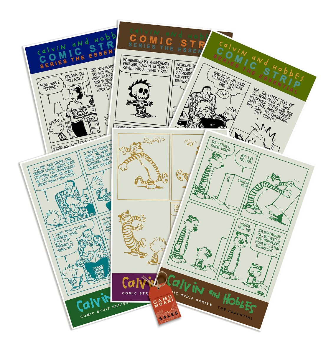 Calvin and Hobbes Art Print, Download Set of 6 Printable Posters - Etsy